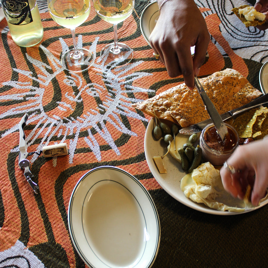 Youtopian Home X Fin Wines Woven Throw Blanket