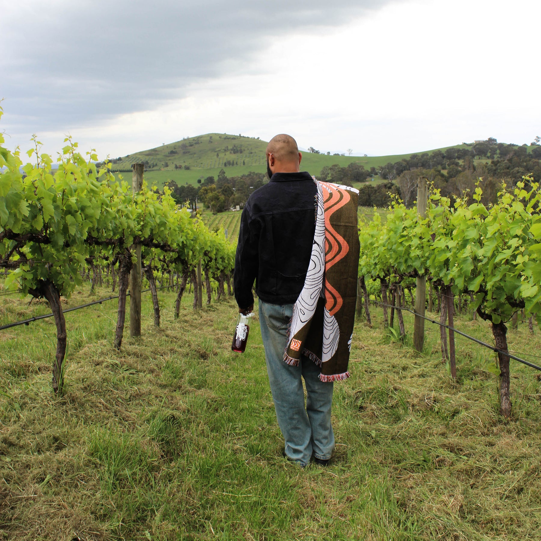 Youtopian Home X Fin Wines Woven Throw Blanket